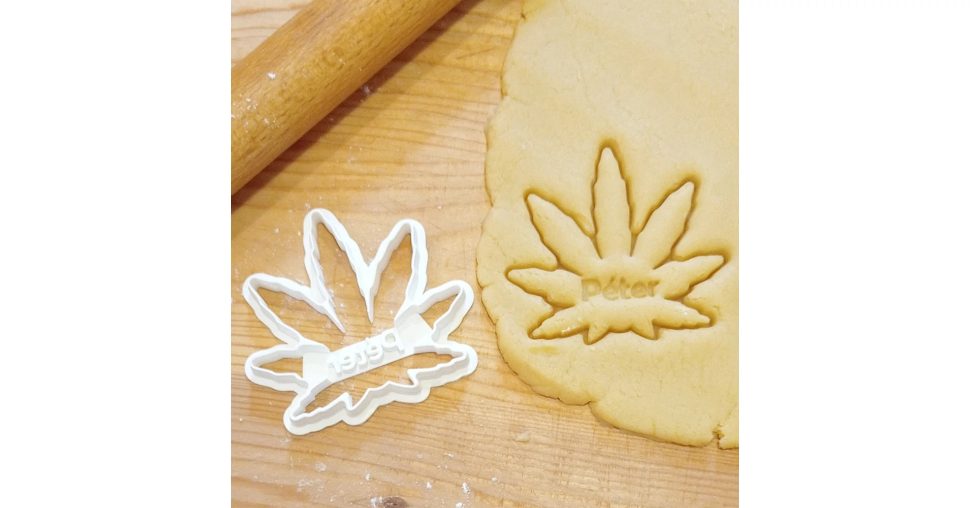 7 Leaf Shaped Cookie Cutter With Text